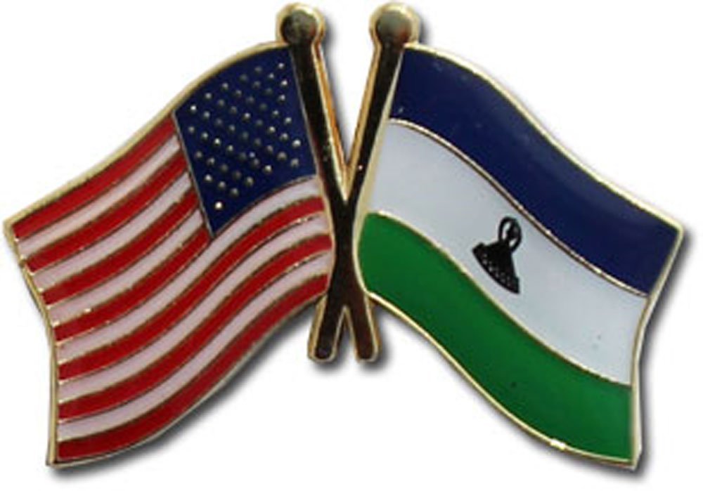 Wholesale Pack of 50 USA American Lesotho Friendship Flag Hat Cap lapel ...
