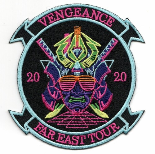 4" NAVY HMLA-469 FAR EAST TOUR PINK LETTERS VENGEANCE EMBROIDERED ...