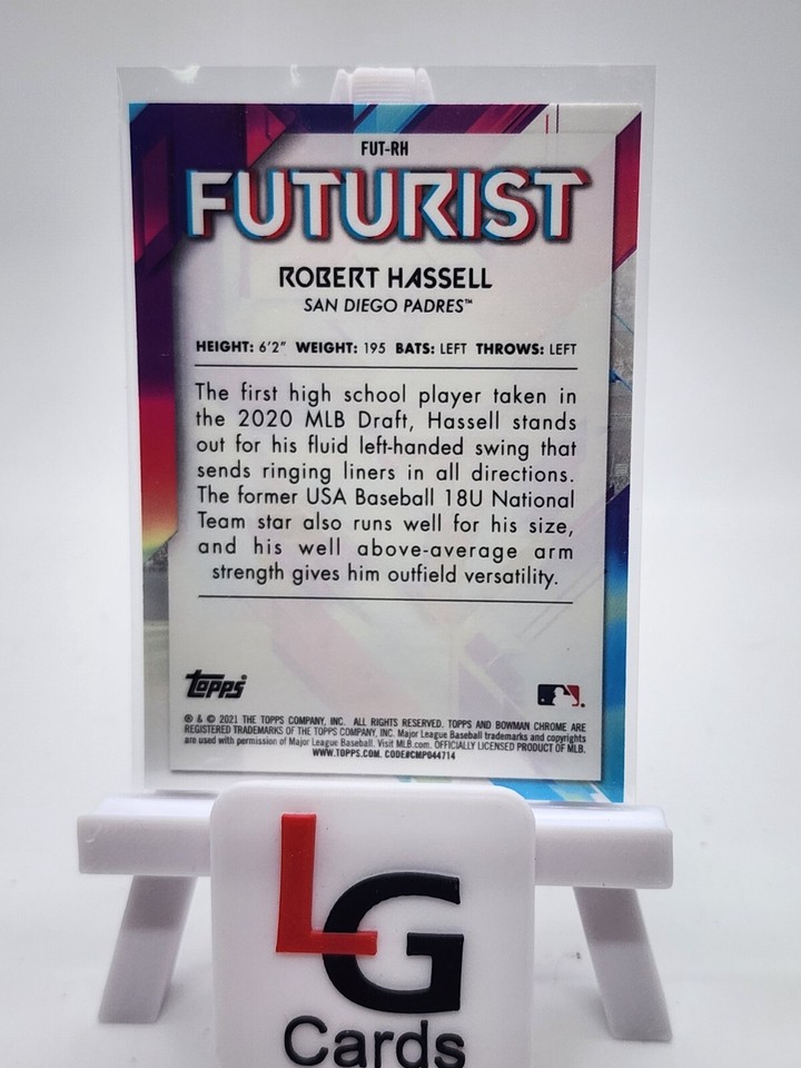 2021 Bowman - Futurist Mojo Refractor #FUT-RH Robert Hassell (RC) | eBay