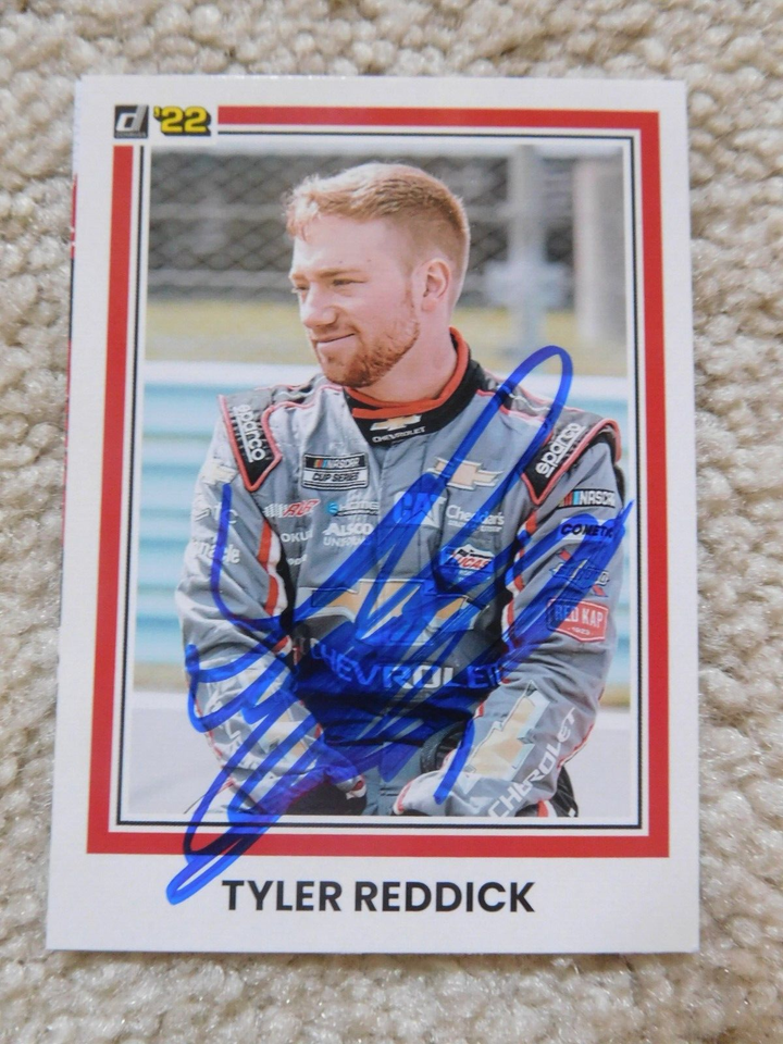 Tyler Reddick Signed Autographed 2022 Donruss Panini NASCAR Racing Card ...