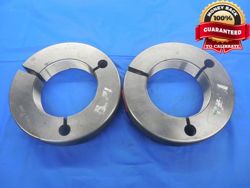 M74 X 1.5 6g METRIC THREAD RING GAGES 74.0 1.50 GO NO GO PD'S = 2.8738 ...