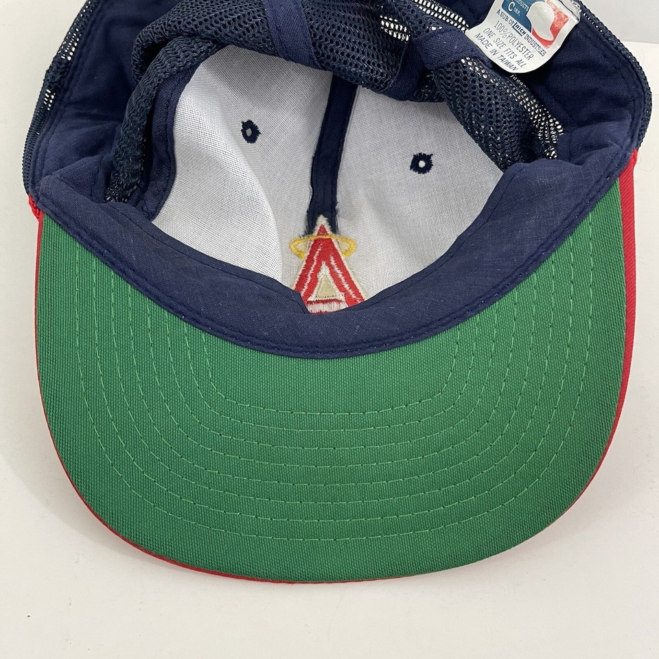 Vintage California Angels Snapback Hat Trucker Style Rope Brim | eBay