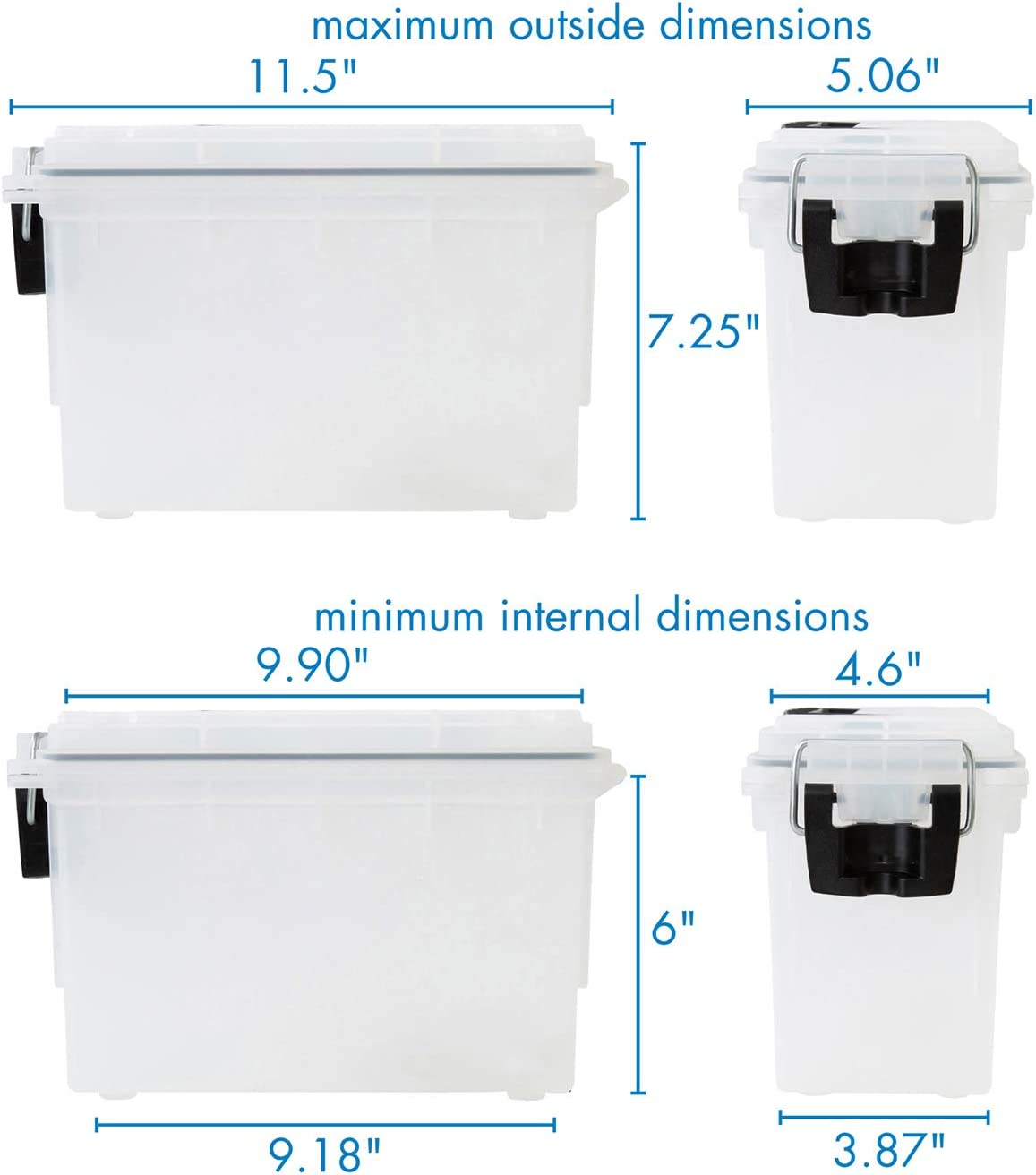 Logix 12535 Stackable Craft Storage Box with Handle Locking Art Supply ...