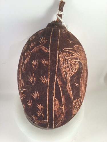 CARVED KIMBERLEY BOAB NUT ABORIGINAL ART CARVING Artist Bonny Sampi ...