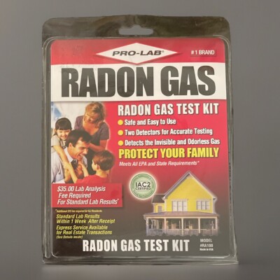 PRO~LAB RADON GAS TEST KIT Model RA100 New In Package | eBay