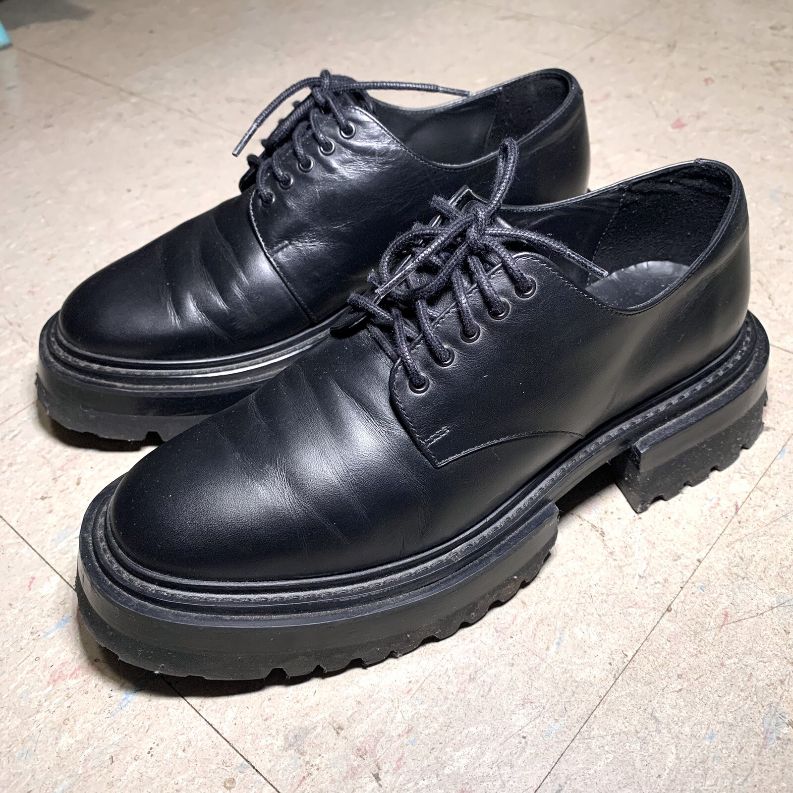COS Leather Derby US 7 EU 40 - Gem