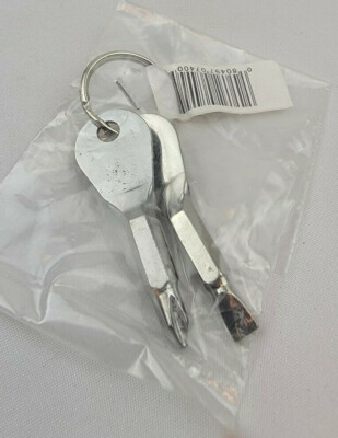 2 pcs Key Ring Screwdriver EDC Tool Set Outdoor Pocket Mini Tool with ...