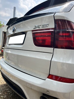 BMW E70 X5 Rear Lip Spoiler Trunk Wing Boot Ducktail ABS Plastic Gloss ...