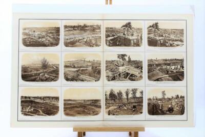 Antique Atlas Map 1893 Lithograph Plate CXXVIII Rebel Lines 12 Image ...