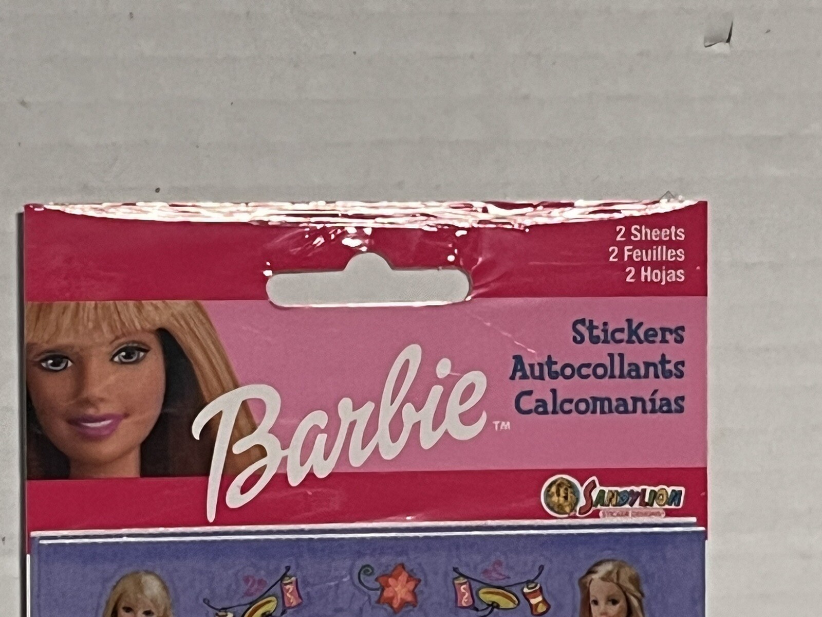 Vintage 2002 Barbie Doll Fashion Stickers 2 Sheets NEW Mattel Sandylion ...