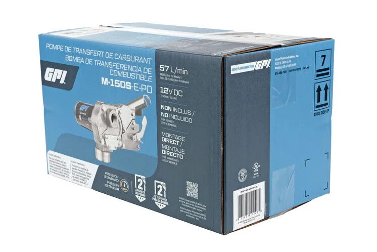 GPI 110240-02 15 GPM 12V FUEL TRANSFER PUMP M-150 SERIES M-150S-E-PO | eBay