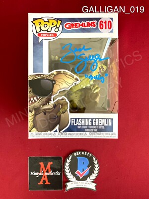 Zach Galligan signed Flashing Gremlin Funko Pop #610 Gremlins Beckett ...