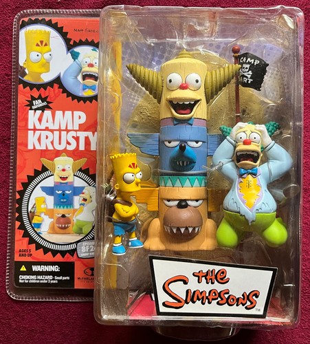 The Simpsons Kamp Krusty Totem Pole set, original packaging. | eBay