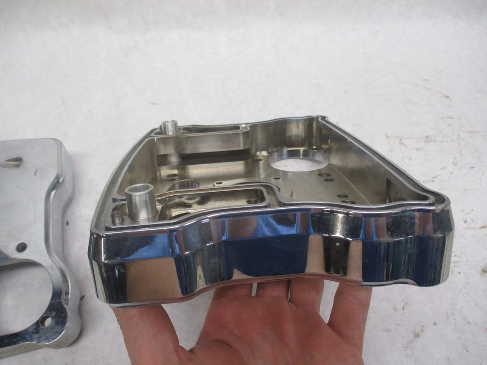 Set of 2 Early Big Dog Harley Evo S&S Lower Chrome Billet Rocker Boxes ...