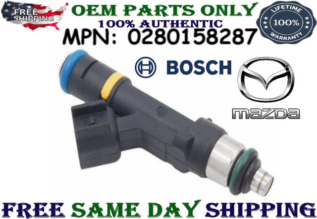 OEM Bosch 0280158287 4pcs Fuel Injectors for 2006-15 MAZDA 3 5 6 Mx-5 ...