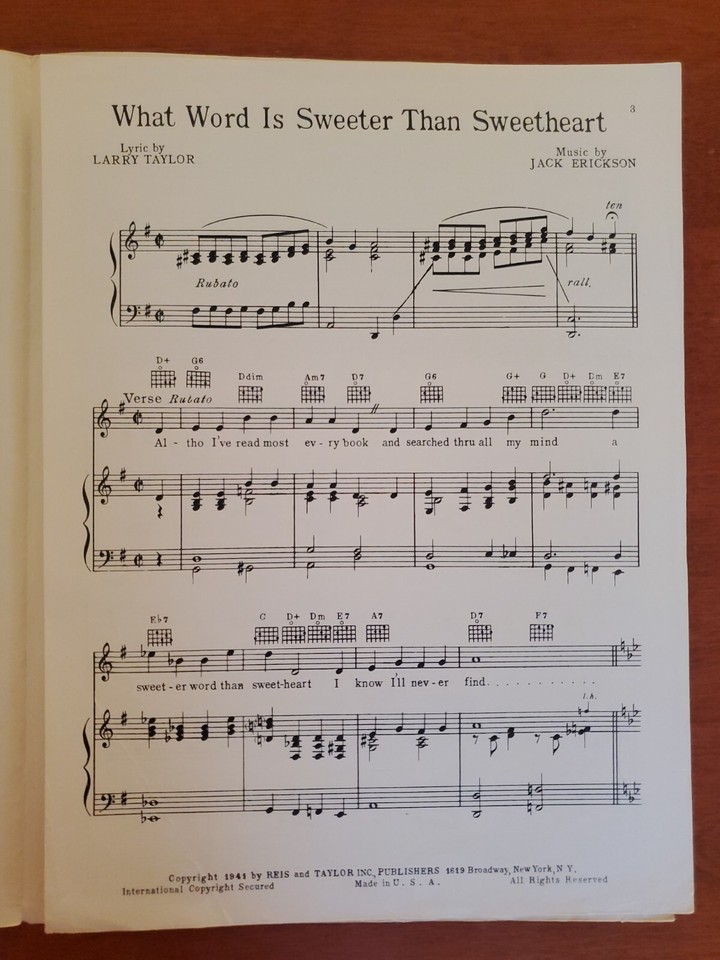 Assorted Sheet Music - Your Choice, 4/$5, Not all titles shown in main ...