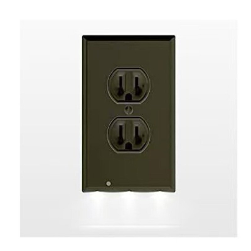 5 PCS / 10PCS Outlet Night Light with Built-In LED Light White / Black ...