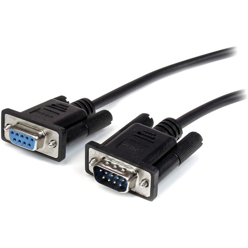 StarTech.com 2m Black Straight Through DB9 RS232 Serial Cable - DB9 ...