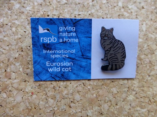 RSPB Pin Badge. International Species. Eurasian wild cat. | eBay UK