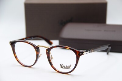 NEW PERSOL P 3107-V 24 HAVANA GOLD AUTHENTIC FRAMES EYEGLASSES 47-22 | eBay