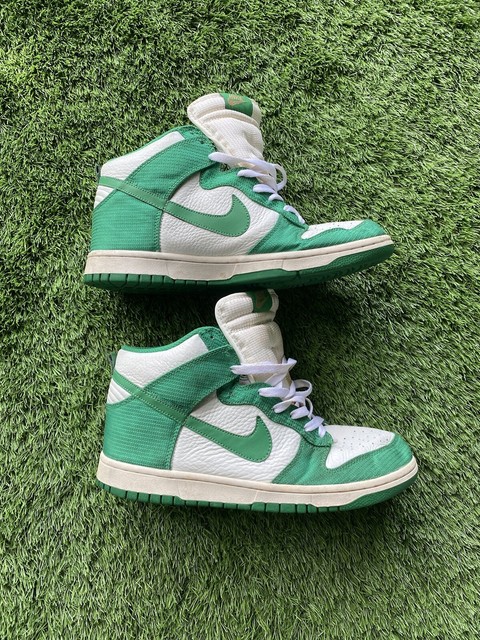 Size 10.5 - Nike Dunk High Lucky Green for sale online | eBay