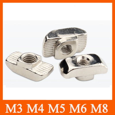 M3 M4 M5 M6 M8 Drop In T nut Hammer Tee Nuts Aluminum Extrusion Profile ...