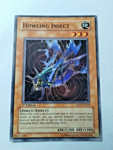 Yu-Gi-Oh! TCG Howling Insect Soul of the Duelist SOD-EN025 1st Edition ...