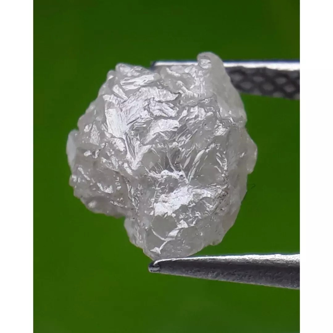 Natural Silver White Rough Diamond,1.30 Ct,Uncut Raw Diamond,Unique ...