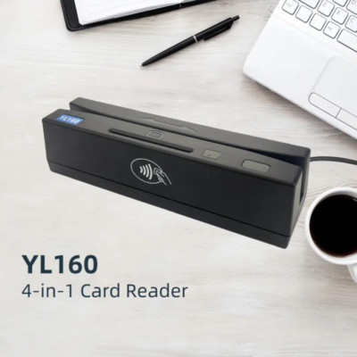 4in1 Multi Magnetic Card Reader EMV/ IC Chip/RFID/PSAM Reader Writer ...