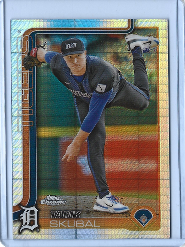 2025 Topps Chrome Tarik Skubal Prism Refractor Parallel ⚾🔥Detroit ...