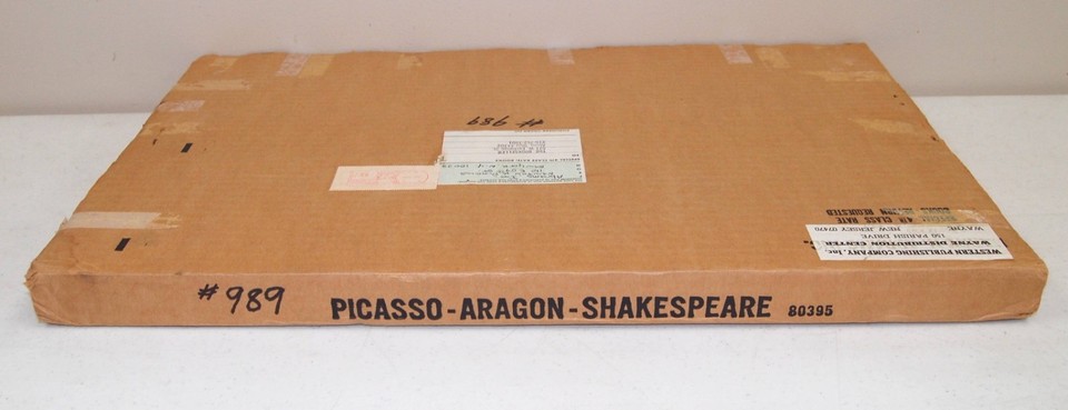 Rare! Vtg Pablo PICASSO, SHAKESPEARE, ARAGON Book #989 /limited edition ...