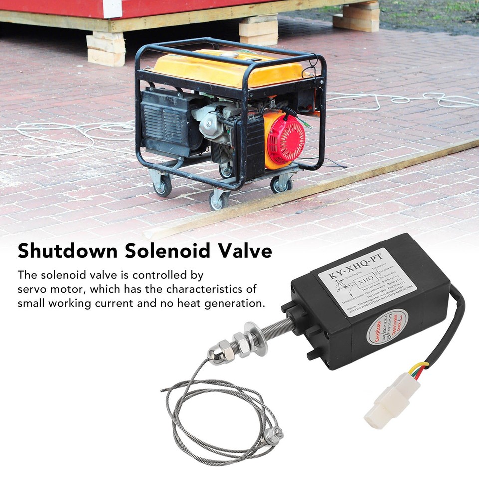 Diesel Engine Stop Solenoid Valve Servo Motor Control Generator ...
