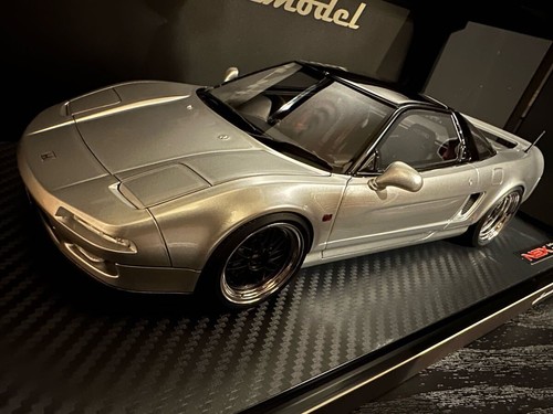 1/18 IG3484 HONDA NSX (NA1) Silver ignition model Honda BBS NA2 TYPE R ...