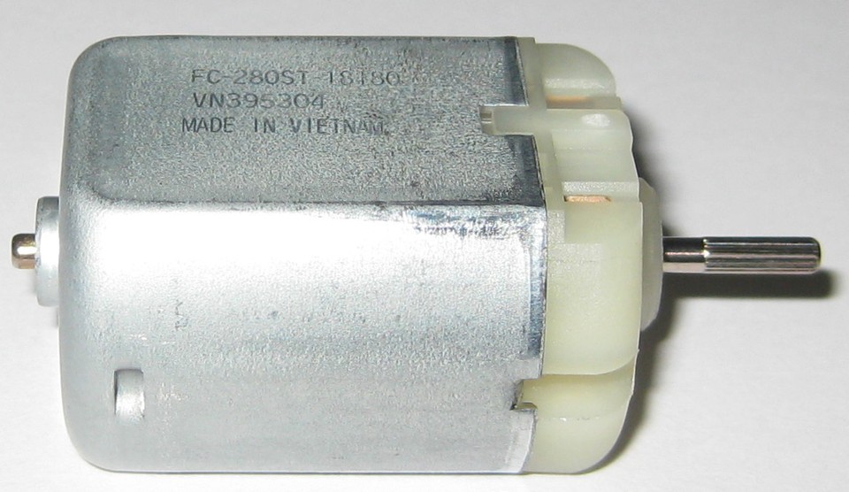 Mabuchi FC-280 Automotive DC Motor - 6 to 15 VDC - 9840 RPM - 12 V ...