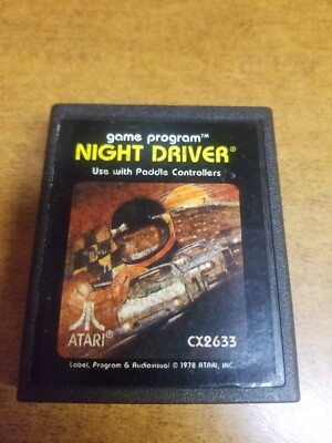 Night Driver (Atari 2600, 1978)(TESTED) | eBay