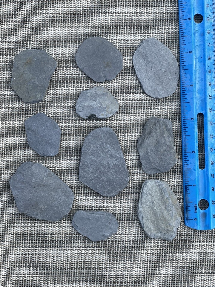Ten small Slate Steppingstones For Fairy Gardens Or Crafts. | eBay