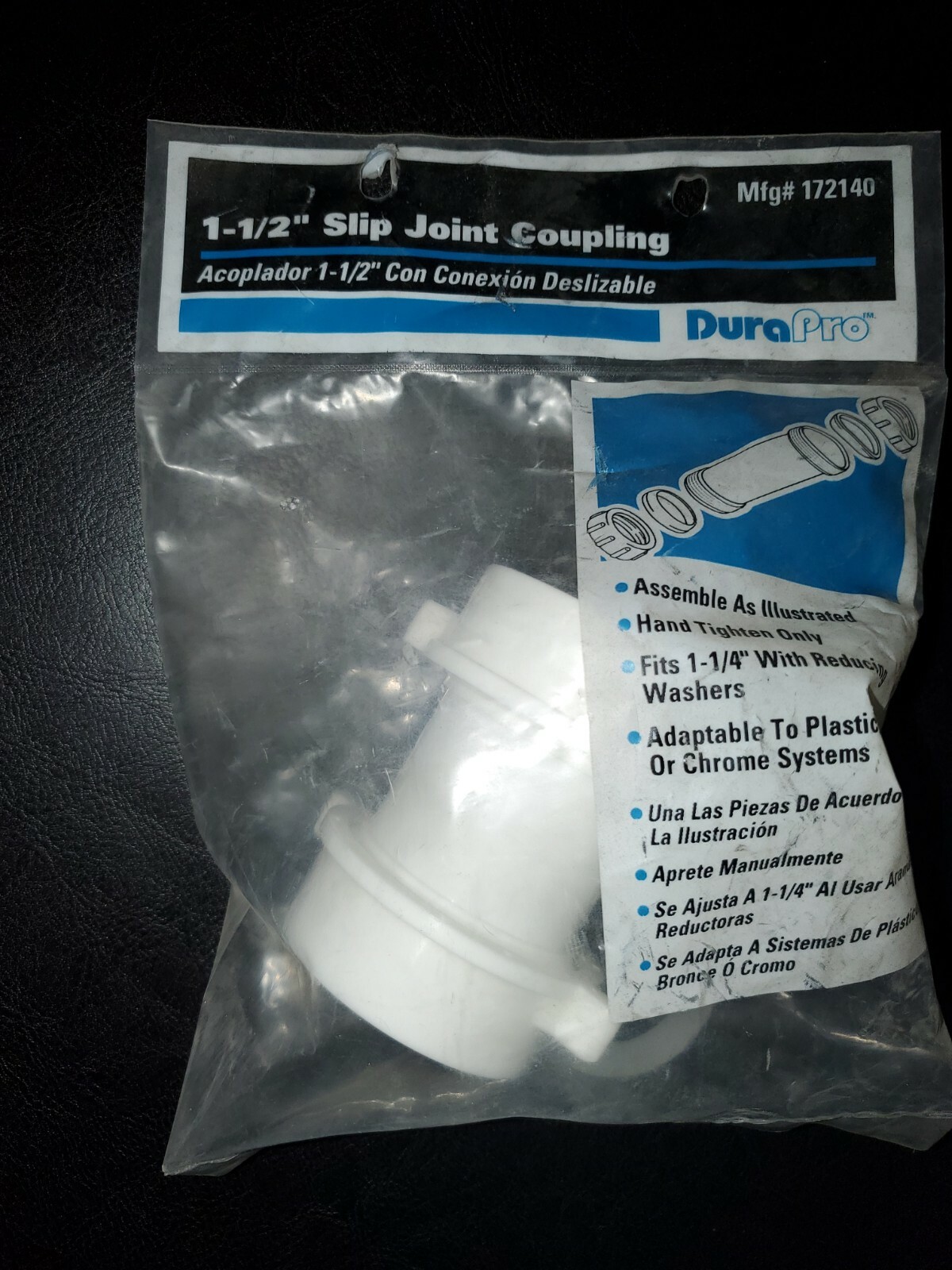 DURAPRO -172140 Durapro Pvc 1-1/2" Slip Joint Coupling [New in Package ...