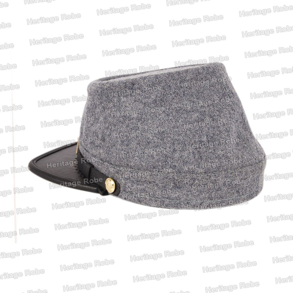 US Civil War Complete Grey Plain Kepi All Sizes! | eBay