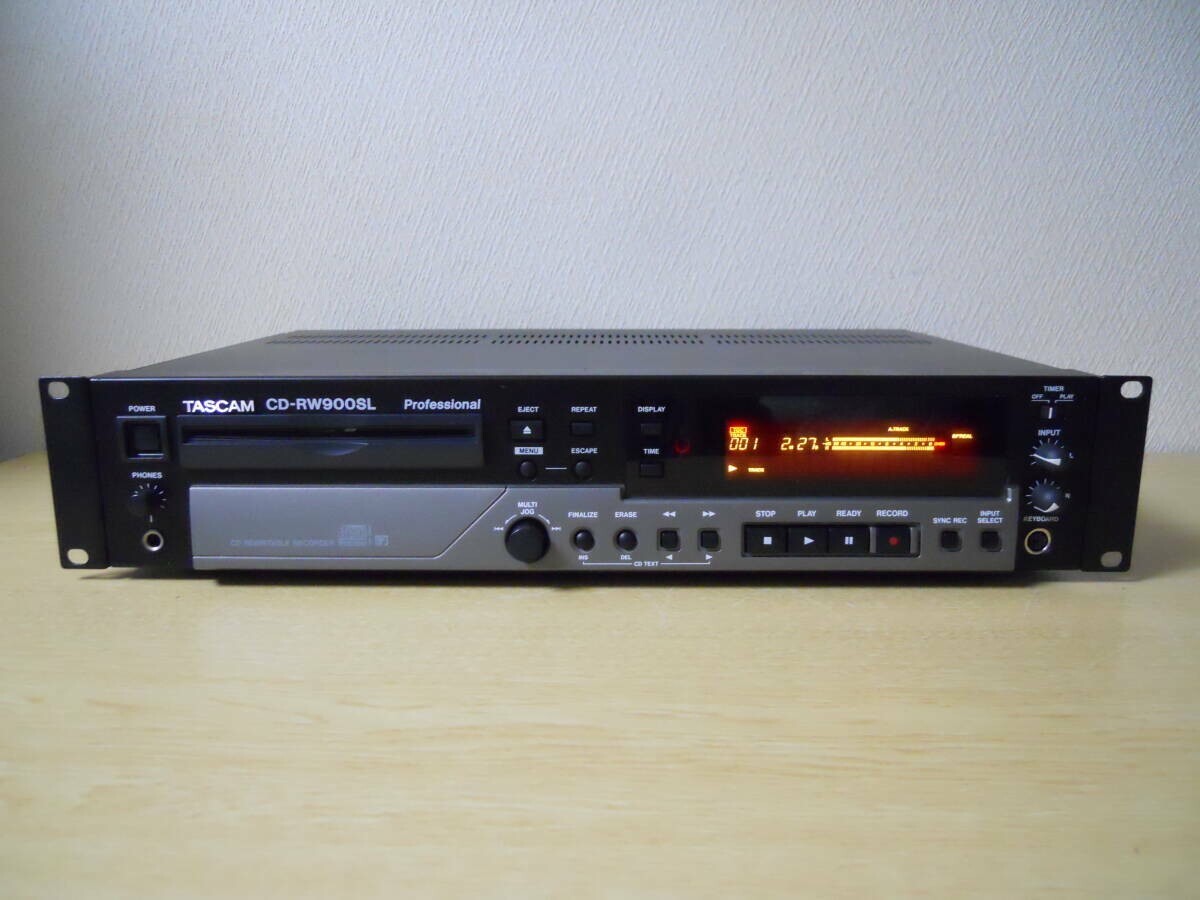 Tascam CD-RW900SL CD Recorder/Player 24-bit A/D and D/A converters ...