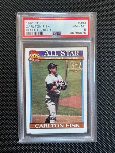 1991 Topps Carlton Fisk Desert Shield PSA 8 | eBay