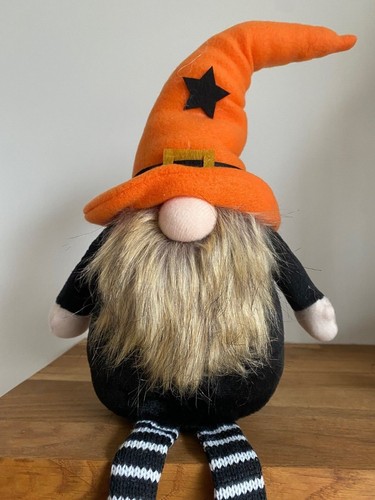 Halloween Gonk Decoration - Assorted Designs Pumpkin Bat Sitting Legs ...