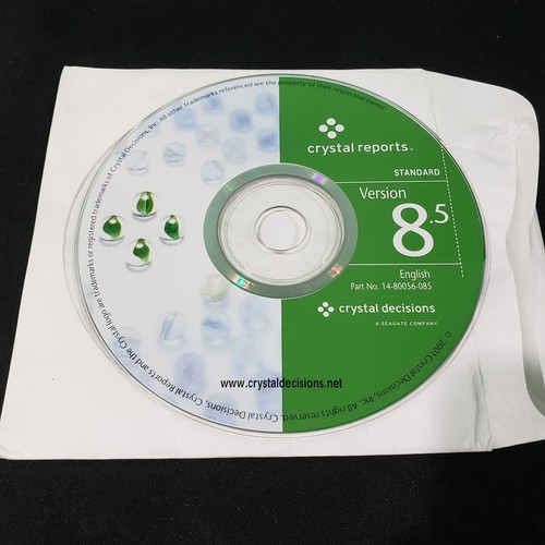 2001 Crystal Reports Version 8.5 Standard - CD ROM - Disc Only Seagate ...