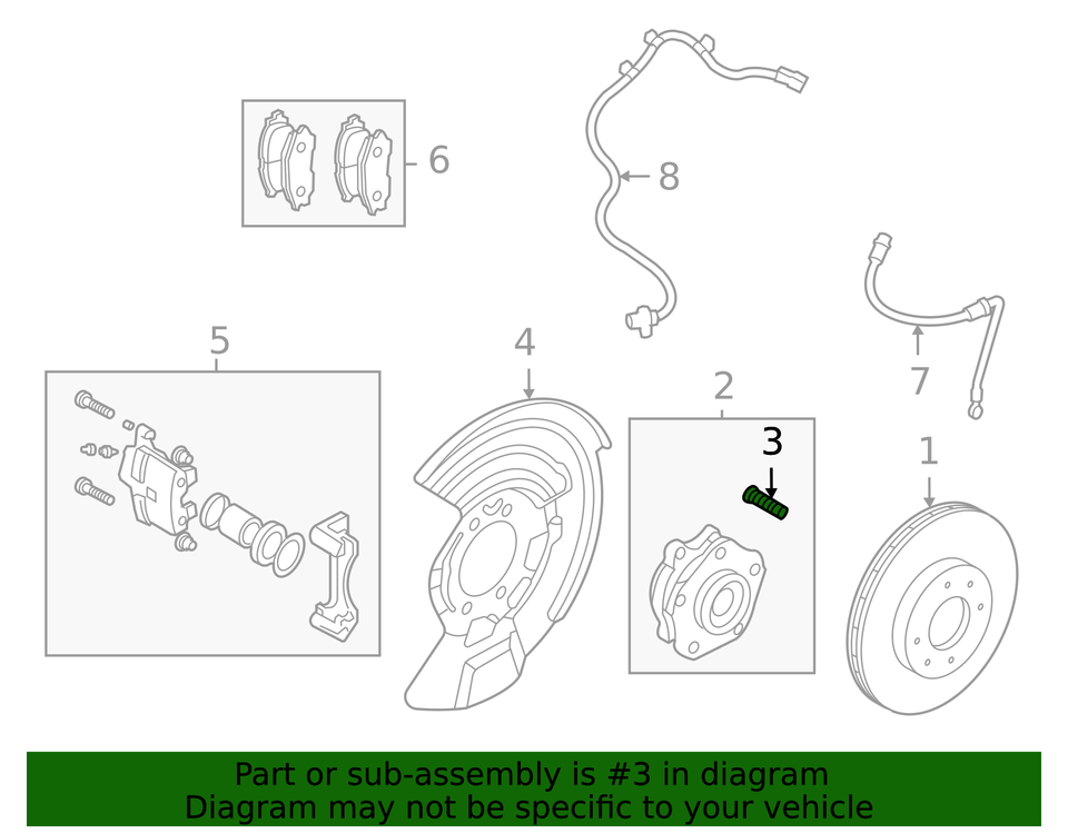 Genuine Mitsubishi Hub Assembly 40210W080P | eBay