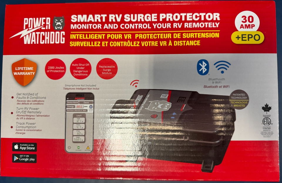 Hughes Power Watchdog PWD30EPOHW Hardwire Smart Surge Protector ...