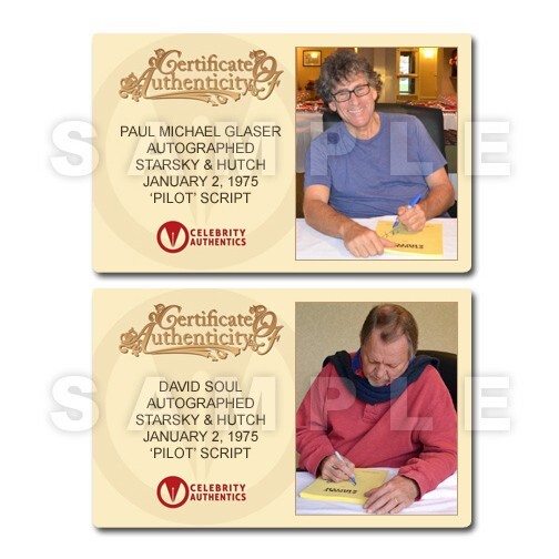 David Soul Paul Michael Glaser Signed Autographed Starsky and Hutch ...