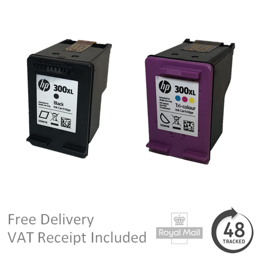 Original HP 300XL Black & 300XL High Capacity Colour Multipack CC641E ...
