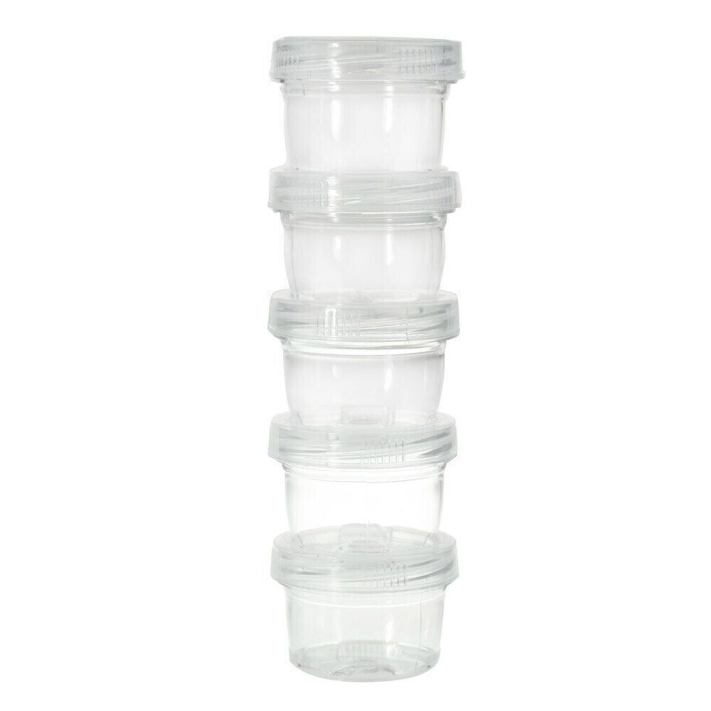 20pc Lemon & Lime 40ml Stacking Containers Twist-Lock Household ...