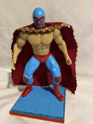 Nacho Libre Wrestler 7 in Action Figure Mexican Toys HANDMADE PAINTED ...