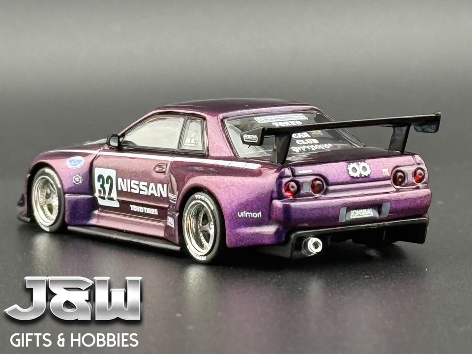 Tarmac Works Nissan Skyline (R32) Widebody Jonsibal Midnight purple 1/ ...