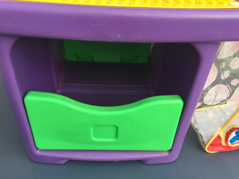 STEP 2 Table w/ Mega Blocks Assorted Parts and Pieces | eBay